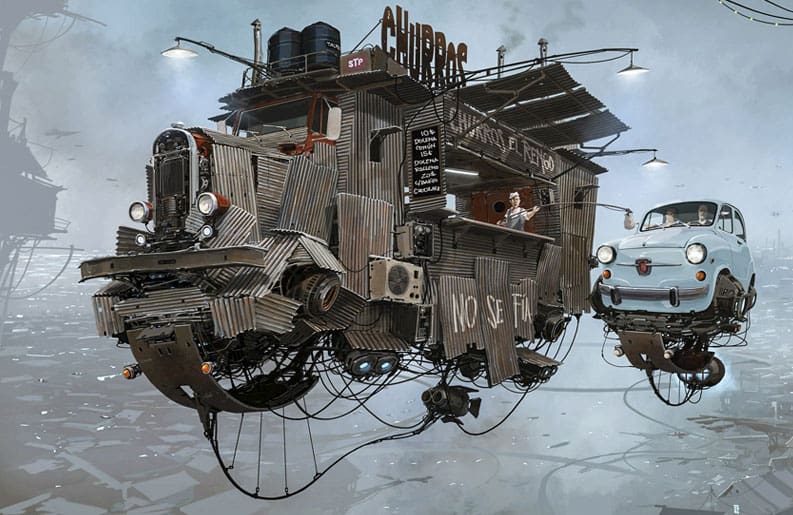 Fantasy art. Alejandro Burdisio y su universo chatarra