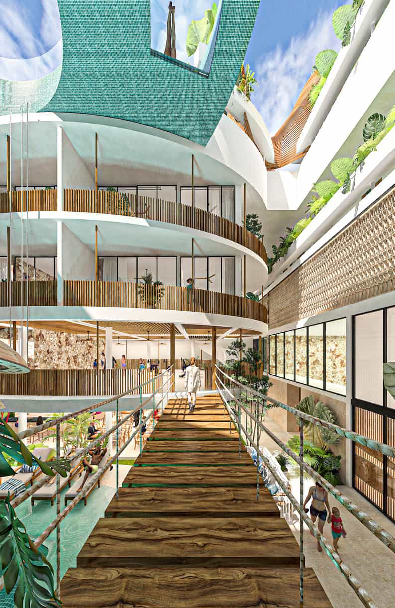 Arquitectura de lujo para un centro turístico único