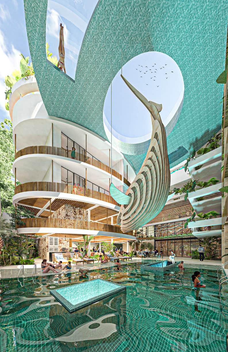 Arquitectura de lujo para un centro turístico único