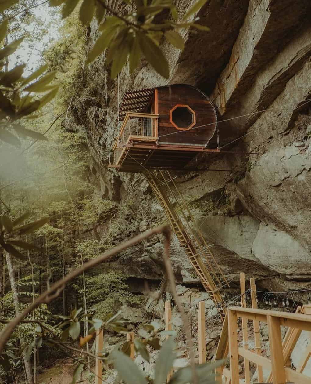 Desde arriba. Cómo es dormir en la casa del árbol
